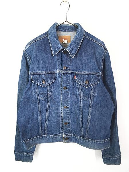 古着 70s USA製 Levi's 70505-0217 4th 濃紺 インディゴ デニム トラッカー ジャケット Gジャン 46位