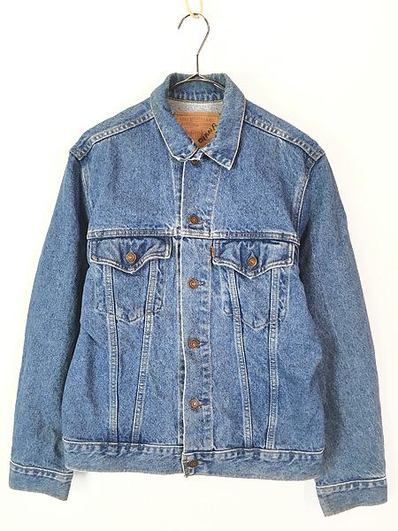 古着 80s 製 Levi's 75505-0212 4thタイプ ブルー デニム トラッカー ジャケット Gジャン 38