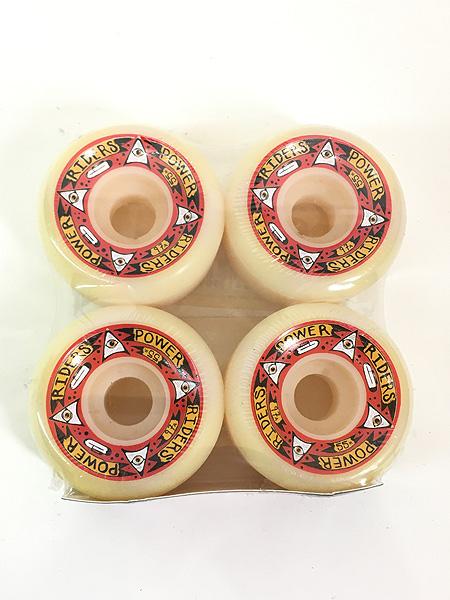 雑貨 古着 USA製 OJ WHEELS 「Power Riders Trowler」 スケート ボード ウィール 4個セット White 55mm 97a