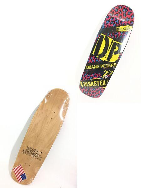 雑貨 古着 Deadstock!! USA製 Magic Skateboards 「Duane Peters」 グラフィック スケート ボード デッキ 黒ピン