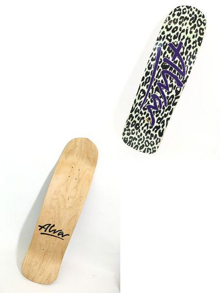 雑貨 古着 Deadstock!! USA製 Alva Skates 「Urban Guerrilla」 レオパード グラフィック スケート ボード デッキ