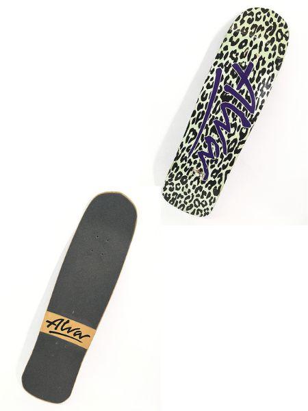 雑貨 古着 USA製 Alva Skates 「Urban Guerrilla」 レオパード グラフィック スケート ボード デッキ