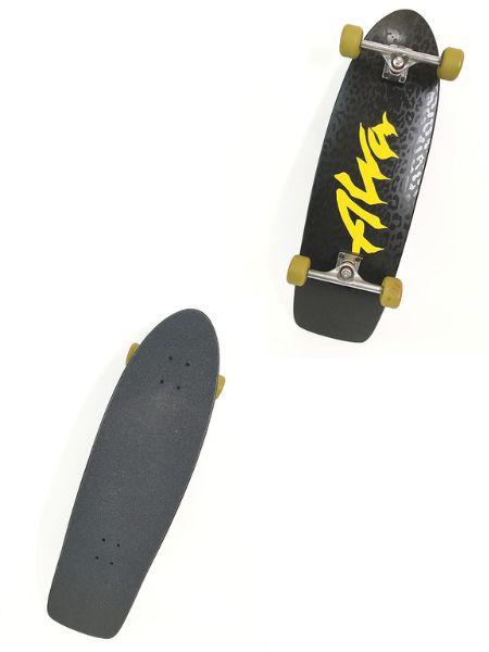 雑貨 古着 USA製 Alva Skates 「Urban Guerrilla」 レオパード グラフィック スケート ボード デッキ & トラック & ウィール コンプリー