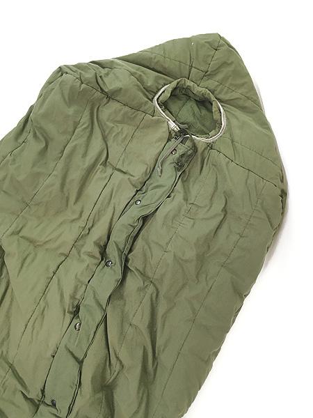 雑貨 古着 80s 米軍 ミリタリー エクストリーム コールド ダウン SLEEPING BAG シュラフ 寝袋 OD アウトドア 古着