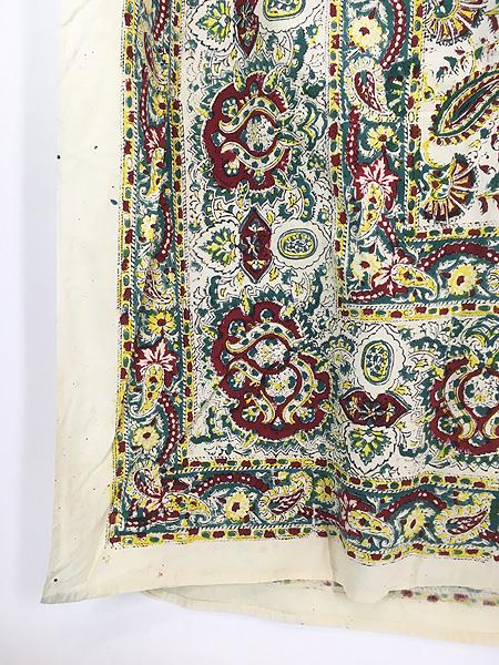 雑貨 古着 60s- ペイズリー ボタニカル エスニック 総柄 ペルシャ更紗