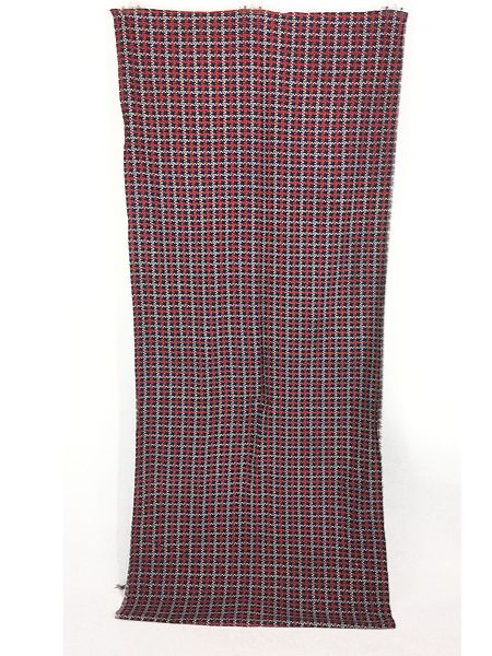 雑貨 古着 60s- 変形ドット チェック 総柄 カバー ファブリック シーツ インテリア 古着