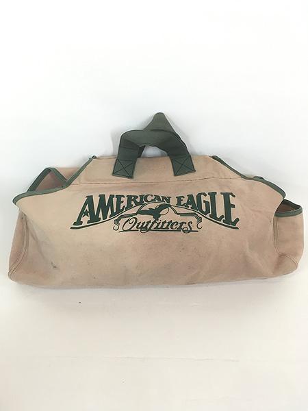 雑貨 古着 80-90s American Eagle Outfitters コットン キャンバス ログキャリー バッグ 大型