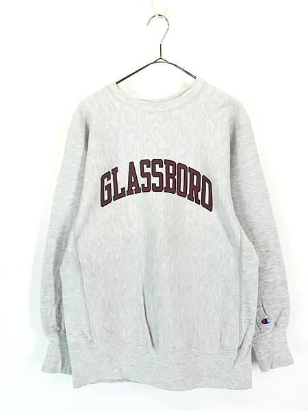 古着 90s USA製 Champion Reverse Weave レア!! 「GSC」 3桁 アルファベット 染み込み リバース スウェット トレーナー L