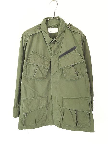 古着 60s 米軍 US 2nd ノンリップ ポプリン ベトナム ジャングル ファティーグ トロピカル ジャケット S-S ミント!!
