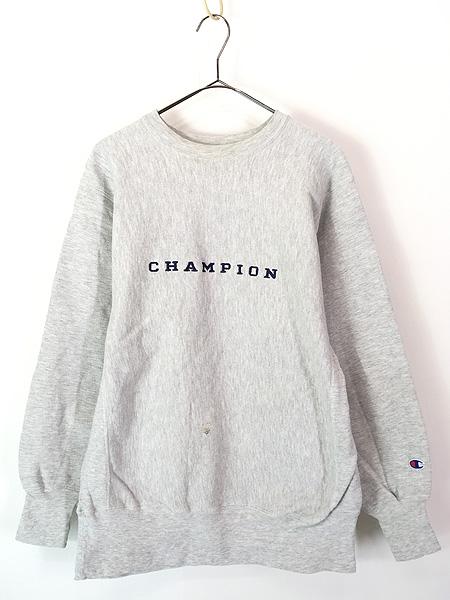 古着 00s Champion Reverse Weave ロゴ 刺しゅう リバース スウェット トレーナー L位 古着