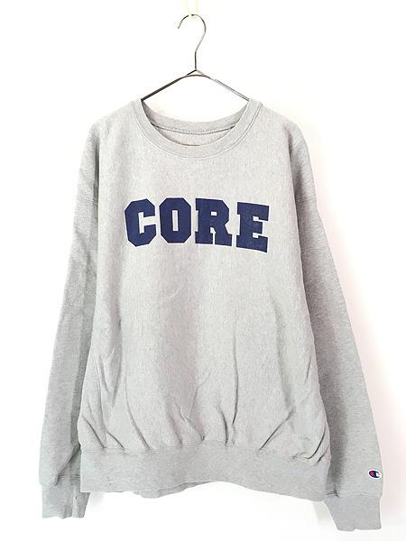 古着 00s Champion Reverse Weave 「CORE」 ストレート リバース スウェット トレーナー XXL位