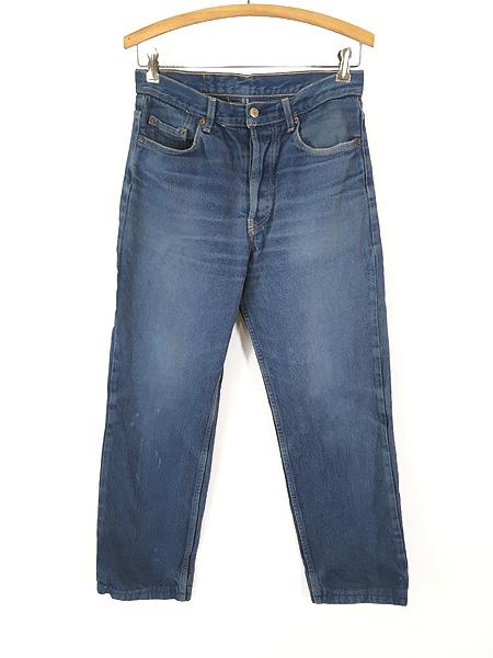 古着 90s USA製 Levi's 501XX サルファ ネイビー デニム パンツ ジーンズ ストレート W30 L27