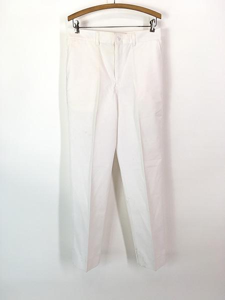 古着 Deadstock!! 90s 米軍 Red Cap 「TROUSERS WHITE MEDICAL」 ミリタリー ホワイト メディカル ワーク パンツ ストレート W32 L32