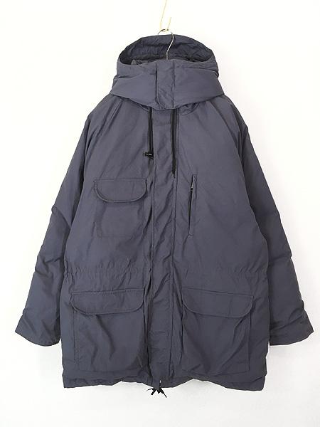 古着 80s USA製 Eddie Bauer 「Ridge Line」 2way コットンシェル グース ダウン ジャケット パーカー XL TALL