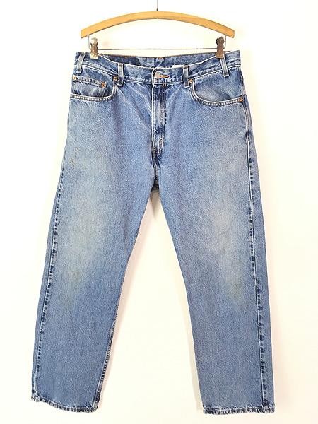 古着 00s Levi's 505-4891 ブルー デニム パンツ ジーンズ スリム W34 L29