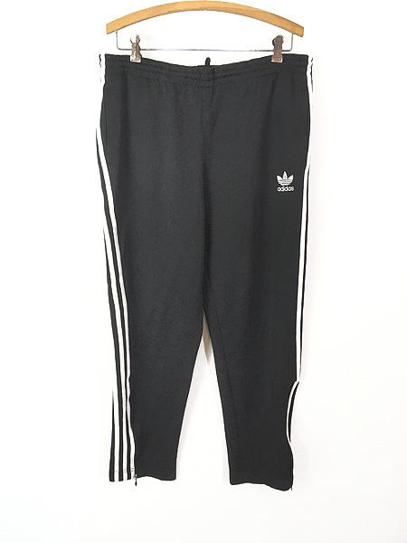 古着 90s adidas 3ライン トレフォイル ロゴ 刺しゅう ジャージ トラック パンツ M 古着
