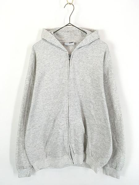 古着 90s USA製 Lee Studysweats 無地 ソリッド セットイン スウェット ジップ パーカー XL