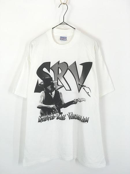 古着 90s USA製 Stevie Ray Vaughan フォト ブルース ロック ミュージック Ｔシャツ XL