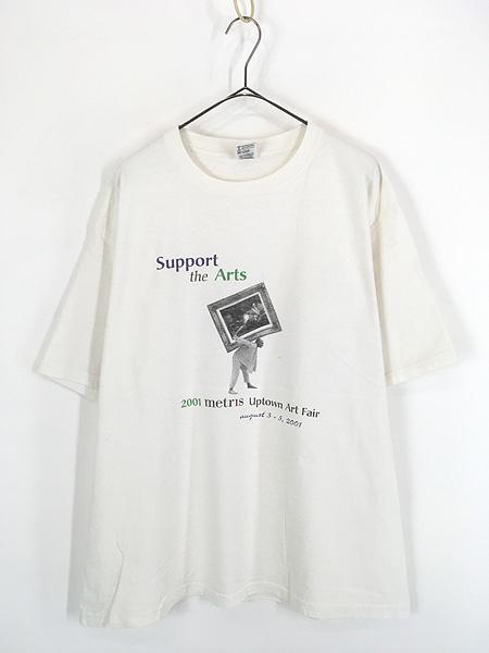 古着 00s USA製 metris Uptown Art Fair 「Support the Arts」  アート フェア Tシャツ XL