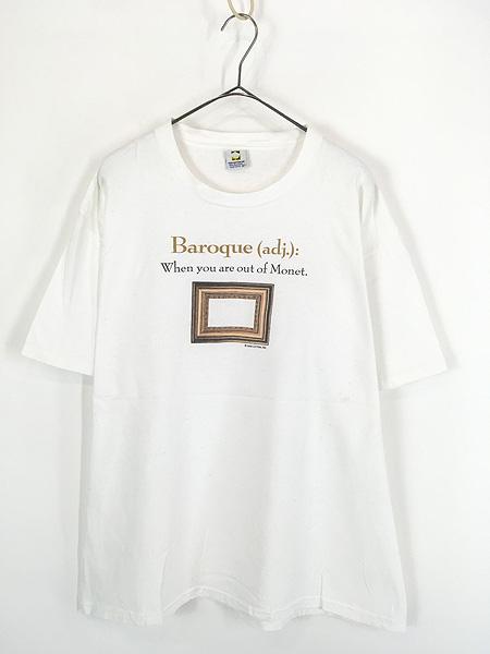 古着 90s USA製 Claude Monet 「Baroque」 バロック 印象派 アート Tシャツ XL