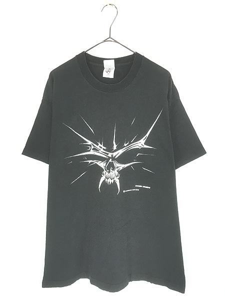 古着 90s USA製 William Dardick 詩 メッセージ スカル Tシャツ XL 古着
