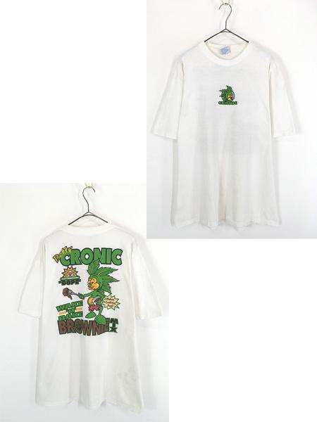 古着 90s USA製 CRONIC The Hemp Hog 「BROWNIE MIX」 大麻 マリファナ ガンジャ ドラック Tシャツ XL