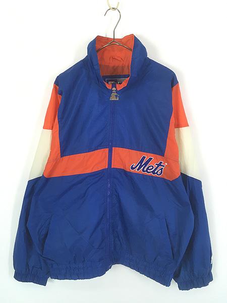 古着 90s STARTER MLB New York Mets メッツ ナイロン ジャケット L 古着