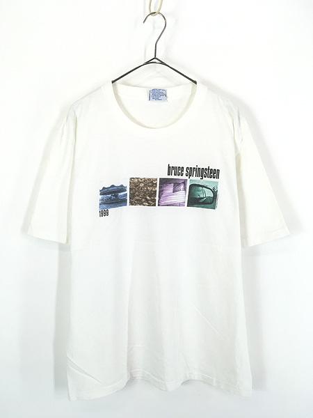 古着 90s USA製 Bruce Springsteen 1999 フォト ロック バンド Tシャツ L
