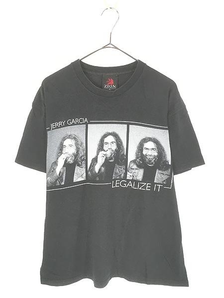 古着 00s Grateful Dead Jerry Garcia 「Legalize It」 スモーク フォト ロック バンド Tシャツ L