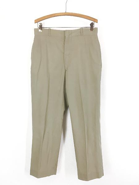 古着 60s 米軍 US ARMY 「Type-1 Class-2」 ミリタリー ポリ コットン ツイル チノ パンツ チノパン ストレート W31 L27