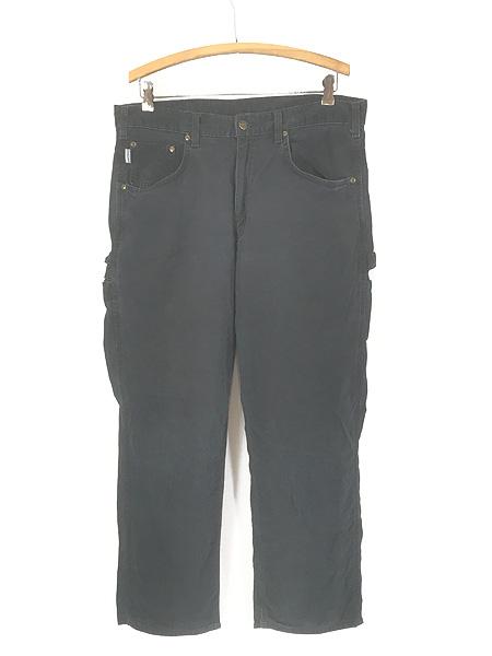 古着 Carhartt BLK ブラック ライト ダック ペインター パンツ W35 L29 古着