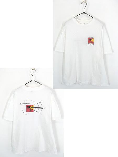 古着 90s USA製 BORLAND 「Object Vision 2.0」 Windows コンピューター ソフトウェア Tシャツ L