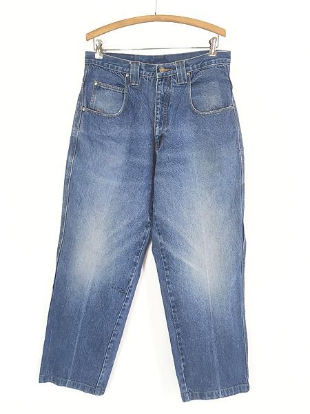 古着 90s SOUTH POLE 濃紺 ブルー デニム バギー パンツ ジーンズ 極太 W32 L29.5