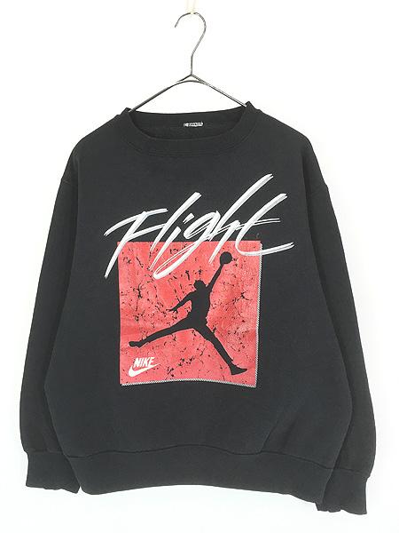 古着 90s NIKE Flight JORDAN ジョーダン ジャンプマン グラフィック スウェット トレーナー L位 古着