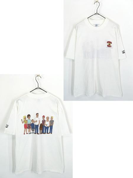 古着 90s FOX King of the Hill マイク ジャッジ コメディー TV アニメ Tシャツ L 古着