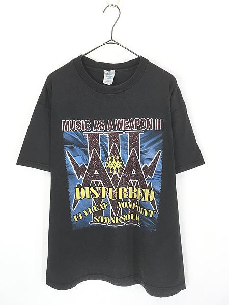 古着 00s Music as a Weapon 3 「Tour 2006」 豪華 ヘビー メタル バンド ツアー Tシャツ L