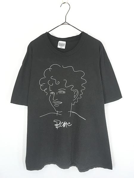 古着 90s USA製 Bette Midler ベット ミドラー ドローイング アート アクター シンガー Tシャツ XL