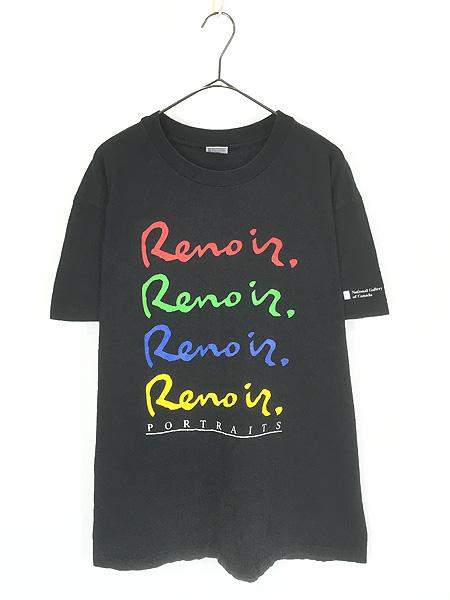 古着 90s USA製 National Gallery of  「Renoir Portraits」 ルノワール ギャラリー アート Tシャツ L