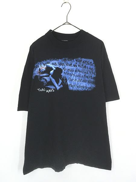 古着 90s TORI AMOS 「Plugged 98」 ツアー ロック ミュージック Tシャツ XL位