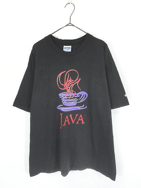 古着 90s 製 Sun Microsystems JAVA ジャバ プログラミング ソフトウェア Tシャツ XL