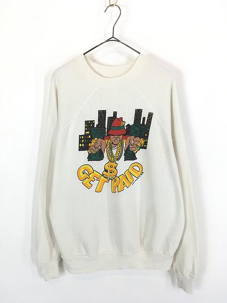 古着 80s 「Get Paid」 ギャング ヒップホップ ラップ ストリート カルチャー スウェット トレーナー XL位
