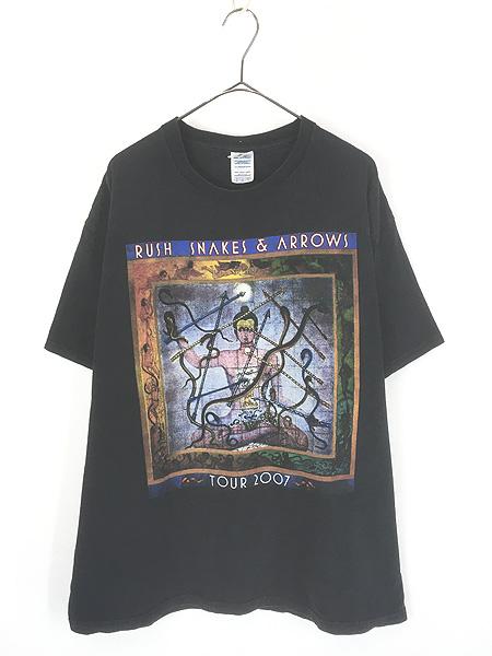古着 00s RUSH 「Snakes & Arrows Tour 2007」 ツアー プログレ ヘヴィ メタル ロック バンド Tシャツ XL