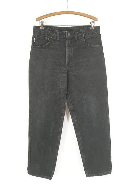 古着 90s Carhartt BLK フェード ブラック デニム パンツ テーパード W34 L30 古着