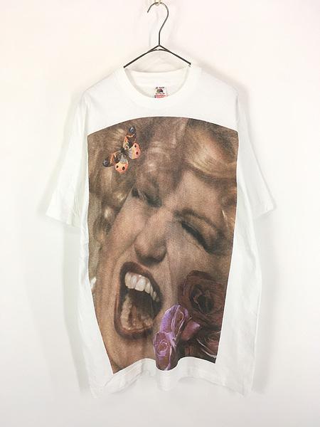 レディース 古着 90s USA製 Bette Midler 「Experience The Divine Tour」 アクター シンガー Tシャツ XL