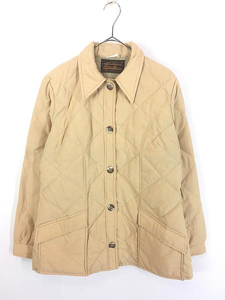 レディース 古着 70s Eddie Bauer キルティング グース ダウン ジャケット L位