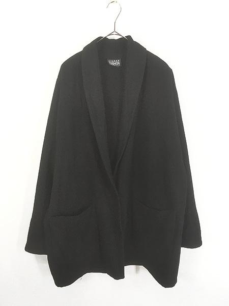 レディース 古着 90s USA製 FISHER ショールカラー ウール ジャケット 黒 XL位