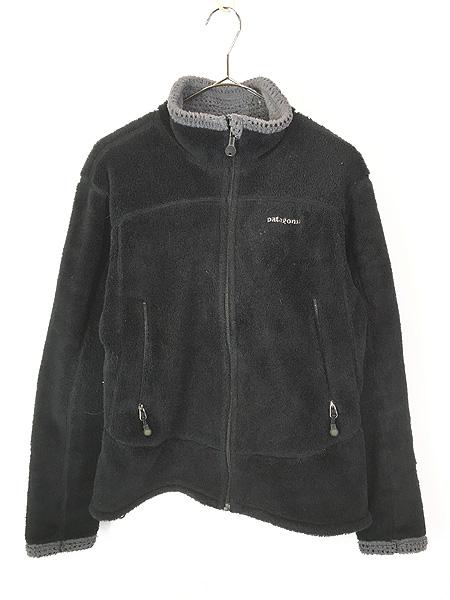 レディース 古着 00s USA製 Patagonia R4 レギュレーター ウィンドブロック フリース ジャケット 黒 M 古着