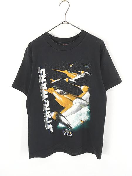 レディース 古着 90s STAR WARS スターウォーズ ナブースターファイター プリント Tシャツ XL 古着
