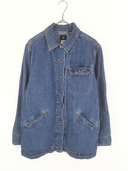 レディース 古着 90s Levi's 77757-2201 ブルー デニム カバーオール ジャケット M