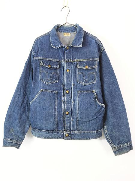 古着 60s Buckaroo by BIG SMITH サイド プリーツ 濃紺 インディゴ デニム トラッカー ジャケット Gジャン 46位